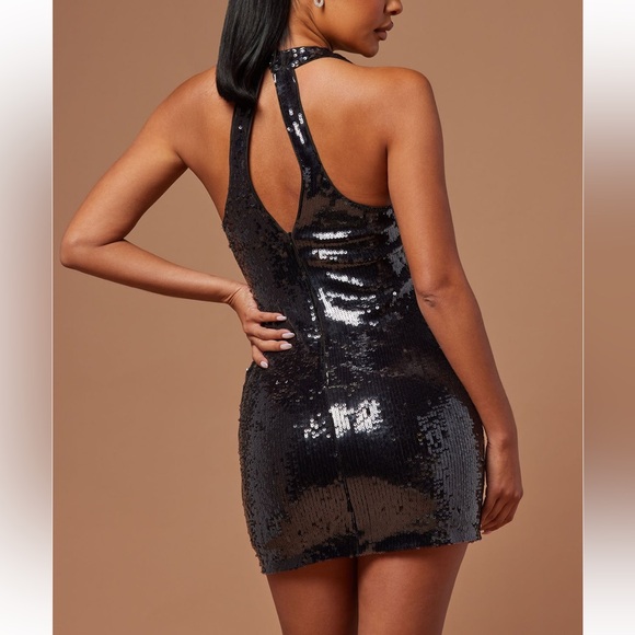 Dresses | Sequin Black Mini Dress | Poshmark